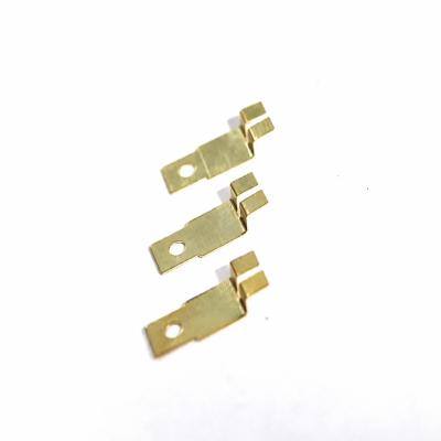 China OEM Gold Plated Spring Clip Electrical Contact Metal Stamping Parts Manufacturer for sale