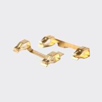 China Premium Quality Fabricated Switch Hardware Terminal Sheet Metal Brass Electrical Contacts Nickel/Gold Plating 0.1-0.8mm for sale