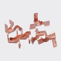China Premium Quality Fabricated Switch Hardware Terminal Sheet Metal Brass Electrical Contacts Nickel/Gold Plating 0.1-0.8mm for sale