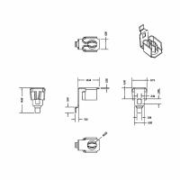 China Copper/Barss Plated Latch & Horn Clips Live & Neutral Terminals Socket Sleeves for DIN European Standard Plug ISO 9001 Certified for sale