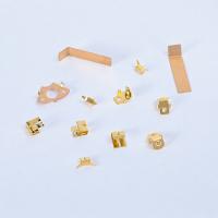 China Precision Sheet Metal Spring Clip Gold Plated Custom Metal Stamping Hardware Parts BeCu/SS/Phosphor Bronze +/-0.1mm Tolerance for sale