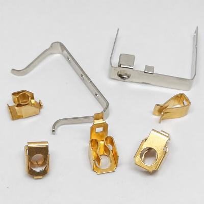 China Stamped Spring Contacts Universal Socket Switch Accessories PCB Spring Clips Conductive Nickel-Plated Copper/Barss Tolerance for sale