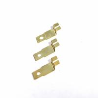 China Stamping Sheet Metal Spring Clip Precision Stainless Steel Stamping Parts Gold Plated ISO9001 Certified for Electronic Equipment for sale