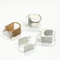 China Stamping Sheet Metal Spring Clip Precision Stainless Steel Stamping Parts Gold Plated ISO9001 Certified for Electronic Equipment for sale