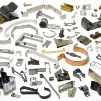 China Stamping Sheet Metal Spring Clip Precision Stainless Steel Stamping Parts Gold Plated ISO9001 Certified for Electronic Equipment for sale
