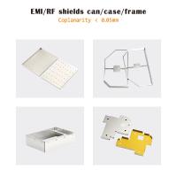 China Custom RF Shielding Cover with Laser Engraved Pattern EMI RFI Shielding Can for PCB Electronic Communication Devices for sale