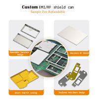 China Custom Precision Metal EMI RFI Shielding Can One-Piece Two-Piece RF Shield Case with <0.05mm Coplanarity for PCB Assembly for sale