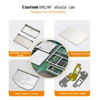 China Custom Stamping Nickel Silver RF Shields for PCB Soldering EMI Interference Shielding One Piece and Two Piece Metal Cans Factory for sale