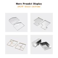China Custom Stamping Nickel Silver RF Shields for PCB Soldering EMI Interference Shielding One Piece and Two Piece Metal Cans Factory for sale
