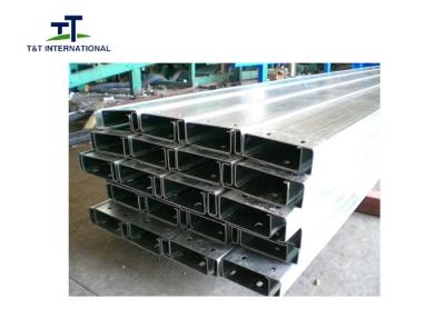China Light Weight C Channel Metal Easy Installation Small Tolerance Seamless Simple Structure for sale