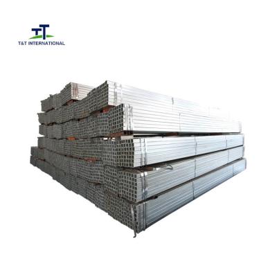 China Scaffolding  Welded Pre Galvanized Steel Square Tubing Cold Rolled Non Secondary for sale