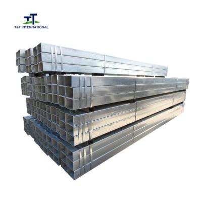 China Pre Galvanized Square Steel Pipe Tube Light Weight for sale