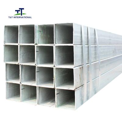 China 30g 40g 50g 60g Galvanized Steel Square Pipe Building Material High Strength for sale