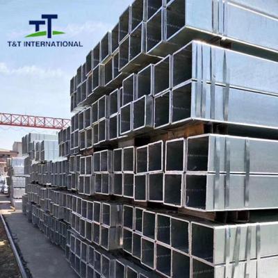 China 1020 Galvanized Steel Square Tubing Uniformed Structure ERW Technique for sale