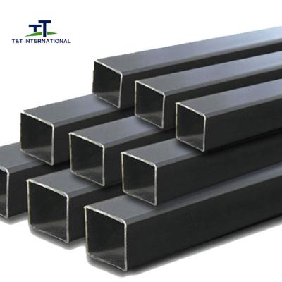 China Plain End Finish Square Steel Pipe , Metric Square Tube Building Material Usage for sale