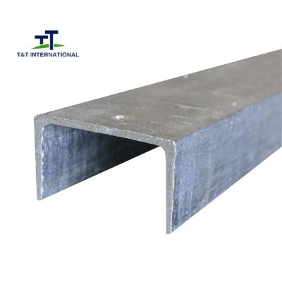 China Chemical Stable Galvanized U Channel Easy Installation With ISO 9001 Certification for sale
