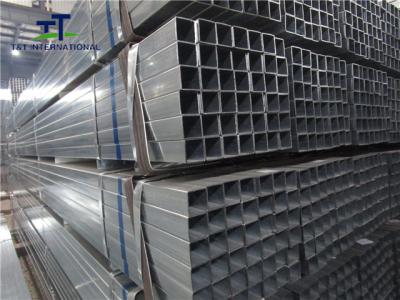China Zinc Coated Carbon Steel Galvanized Square Pipe 3 Inch Professional Pre Treatments for sale