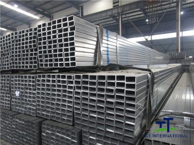 China Electronic Resistance Weld Rectangular Hollow Tube , Cold Rolled Rectangular Tubing for sale