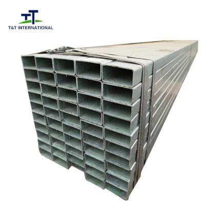 China Accurate Galvanized Rectangular Tubing Non Deformation Industrial Grade for sale