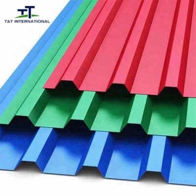 China Popular Color Galvanized Steel Sheet , Corrugated Galvanized Steel Roofing Durable for sale