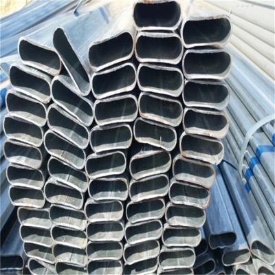 China Ergonomic Hot Dip Zinc Coating Oval Steel Tubing Increased Strength Aesthetics for sale