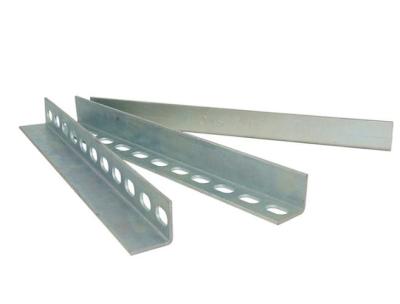 China Customized Galvanized Steel Angle , Equal Angle Bar Perforated For Shelves for sale