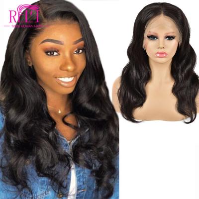 China Body wave glueless full lace frontal wig brazilian human hair baby lace wig human hair highlighted body wave wigs for sale