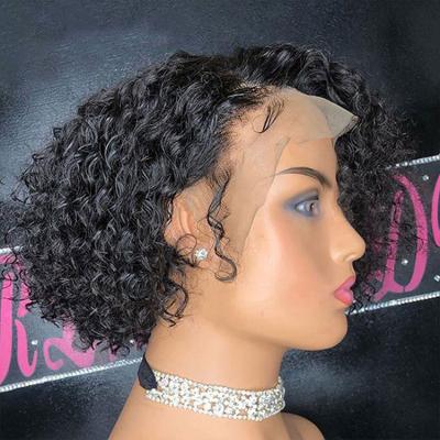 China Curly wig afrotransparent hd full lace human hair afro kinky curly human hair lace wigs afro curly human hair wig for sale