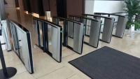 China Swing Barrier Turnstile featuring automatic arm open on power off and delayed close for emergency and operational safety for sale