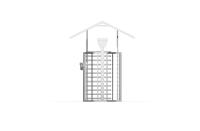 China SUS304 Turn Style Full Height Turnstiles for sale