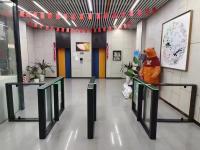 China Swing Barrier Turnstile Stainless Steel Gate with Adjustable Passage Width and High Speed Opening for Crowd Flow Management for sale