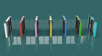 China Colorful Super Slim Servo Motor Speed Gates Customizable Color Speed Turnstile Gate for sale