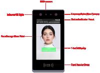 China 7 Inch Touch Screen Biometric Time Attendance System And Face Recognition Terminal And Wall Mount / Gate Installation for sale