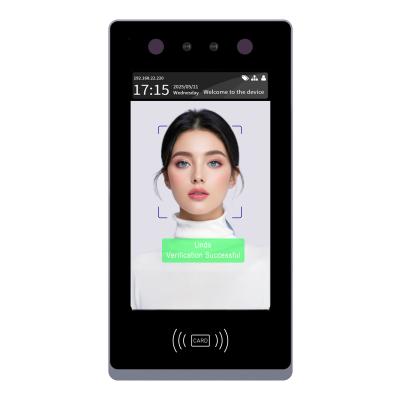 China 7 Inch Touch Screen Biometric Time Attendance System And Face Recognition Terminal And Wall Mount / Gate Installation for sale