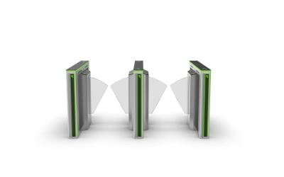 China Faces Recognition Qr Code Flap Barrier Turnstile Anti-clip and Anti-tailgating Security Turnstile Gate for school for sale