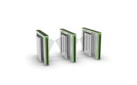China Subway Flap Barrier Turnstile Automatic Security Turnstile Gate With Facial Recognition for sale