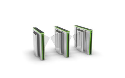 China Subway Flap Barrier Turnstile Automatic Security Turnstile Gate With Facial Recognition for sale