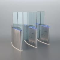 China Acrylic Glass Sliding Gate Turnstile Full Height Automatic Access Control Subway for sale