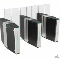 China Electrical Fingerprinter Controlled Automatic Sliding Barrier Gate Turnstile Full Height for sale