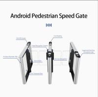 China Speed Gate Turnstile with Face Recognition Plus RFID Qr Code Reader Automatic Entrance for sale