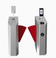 China Supermarket Flap Barrier Gate RFID Access Control Turnstile Security Gate for sale