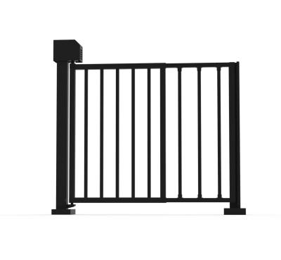 China Stainless Steel Swing Door Nanometer Spraying Electric Pedestrian Passageway Turnstile 1-Way Anti-Pinch Brushless for sale