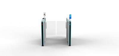 China Blue Light Slim Single Turnstile Brushless Motor Speed Gates White Color for Subway for sale