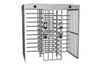 China Anti-Tailgating Full Height Pedestrian Turnstiles Equipped 1.8mm Cabinet Thickness for sale