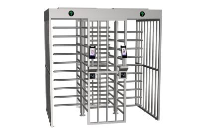 China SUS 304 Full Height Turnstiles Double Lane Gate for Construction Site for sale
