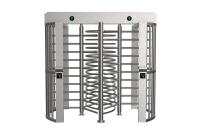 China Silver Color Full Height Turnstiles  Anti Clamp Safety Wings to Prevent Injuries for sale