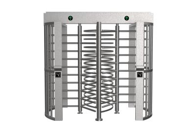 China Silver Color Full Height Turnstiles  Anti Clamp Safety Wings to Prevent Injuries for sale