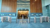 China Fingerprint QR code RFID card Speed Gate Access Control System 304 Stainless Steel for sale