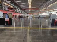 China Half Height Supermarket Entrance Gate Access Control Turnstile With Face Recognition for sale
