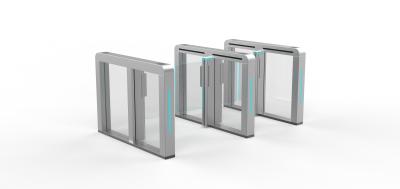 China Smart Speed Gate Turnstile For Supermarket Stainless Steel QR Reader for sale